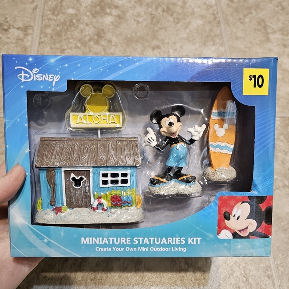 Disney | Accents | Mickey Mouse Miniature Garden Outdoor Figures New ...